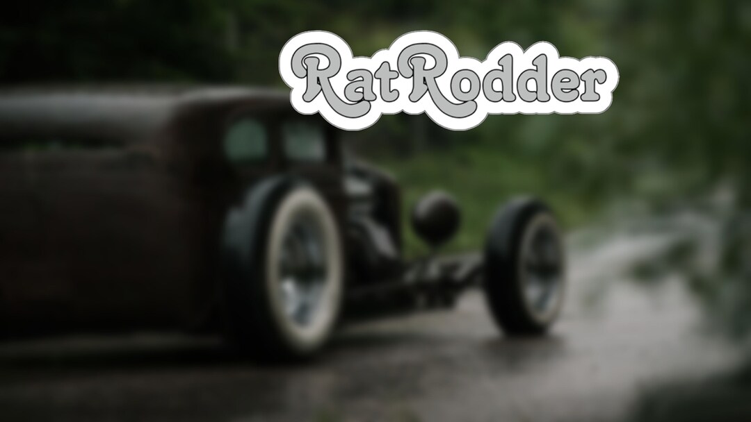 Ratrodder Sticker, Gray Letter, Rat Rod , Hot Rod, Window, Surf ...