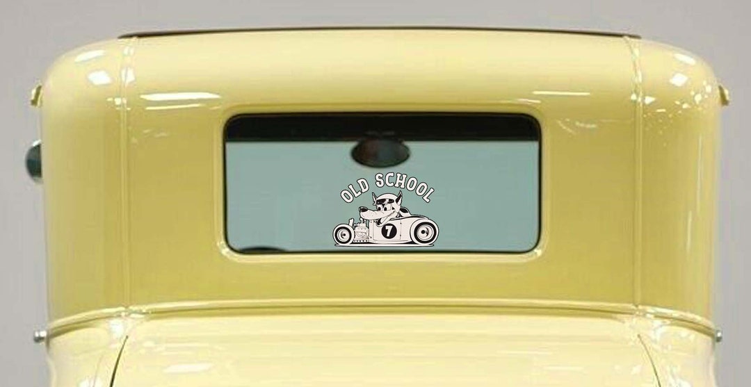 Die-cut Sticker, Old School, Hot Rod, Rat Rod, Nostalgia, Vintage Race ...