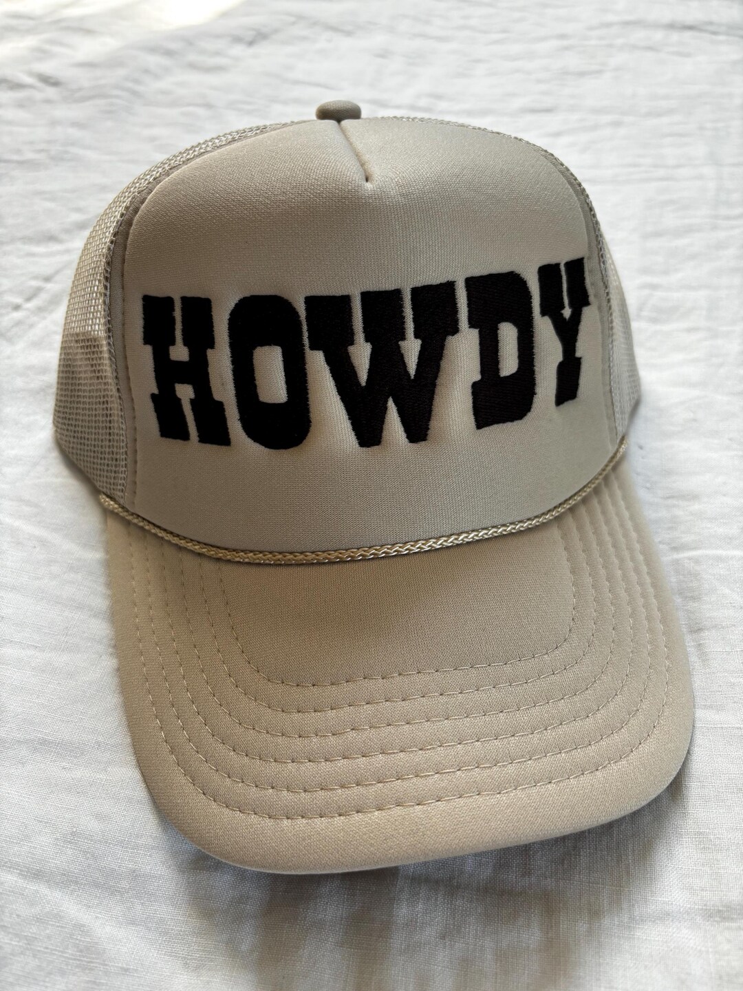Custom Embroidered HOWDY Trucker Hat: Personalized Foam Front Cap - Etsy