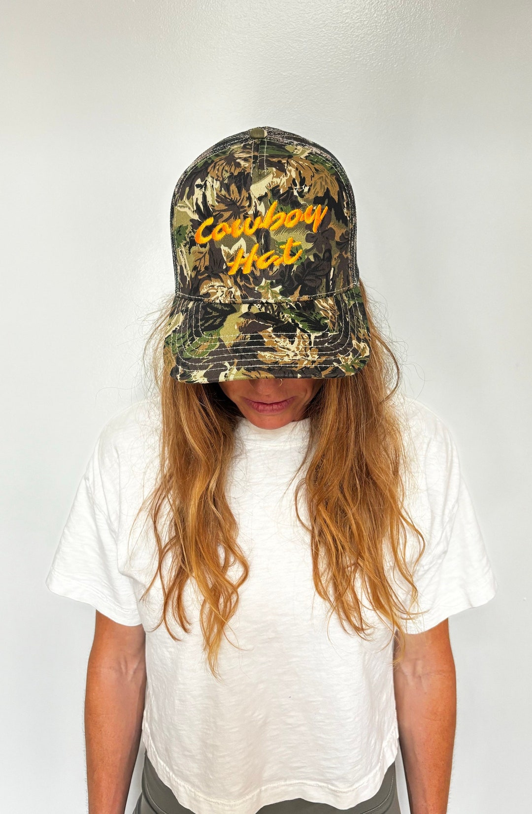 Cowboy Hat Camo Trucker Real Tree Camouflage Gift for Him or Her Adult ...