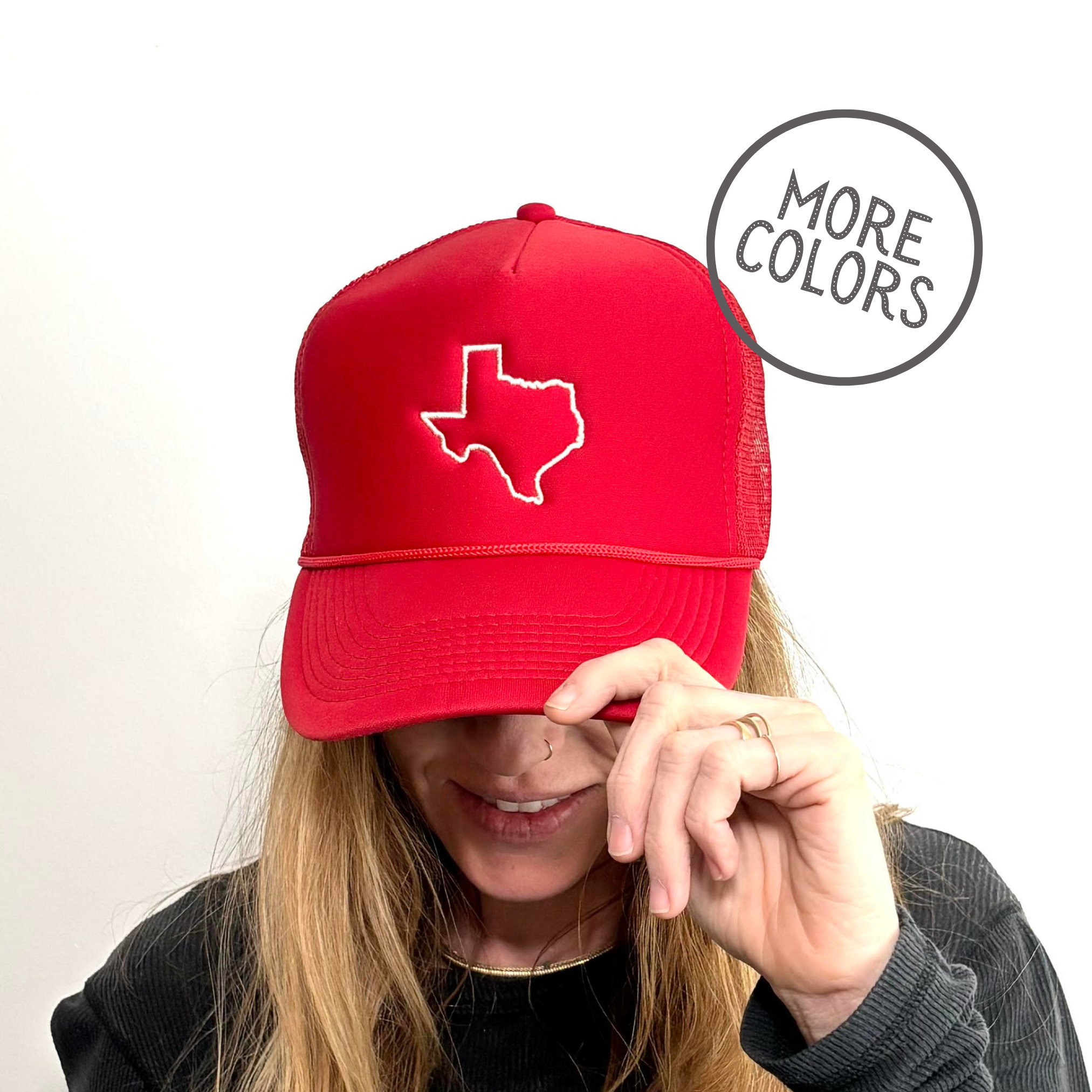 Custom State Outline Trucker Hat: Embroidered Personalized Cap - Etsy