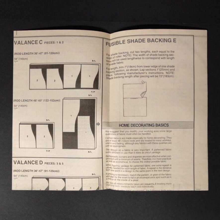 Butterick Sewing Pattern Valances Shades Easy to Do Windows Uncut - Etsy