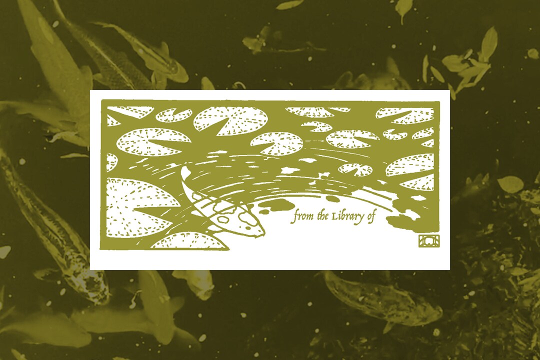 Fens Koi Pond Printable Book Plate - Set of 10 per Page - (ex Libris ...