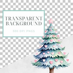 Rainbow Pastel Christmas Tree Clipart Pastel Pink Xmas Pastel Christmas ...