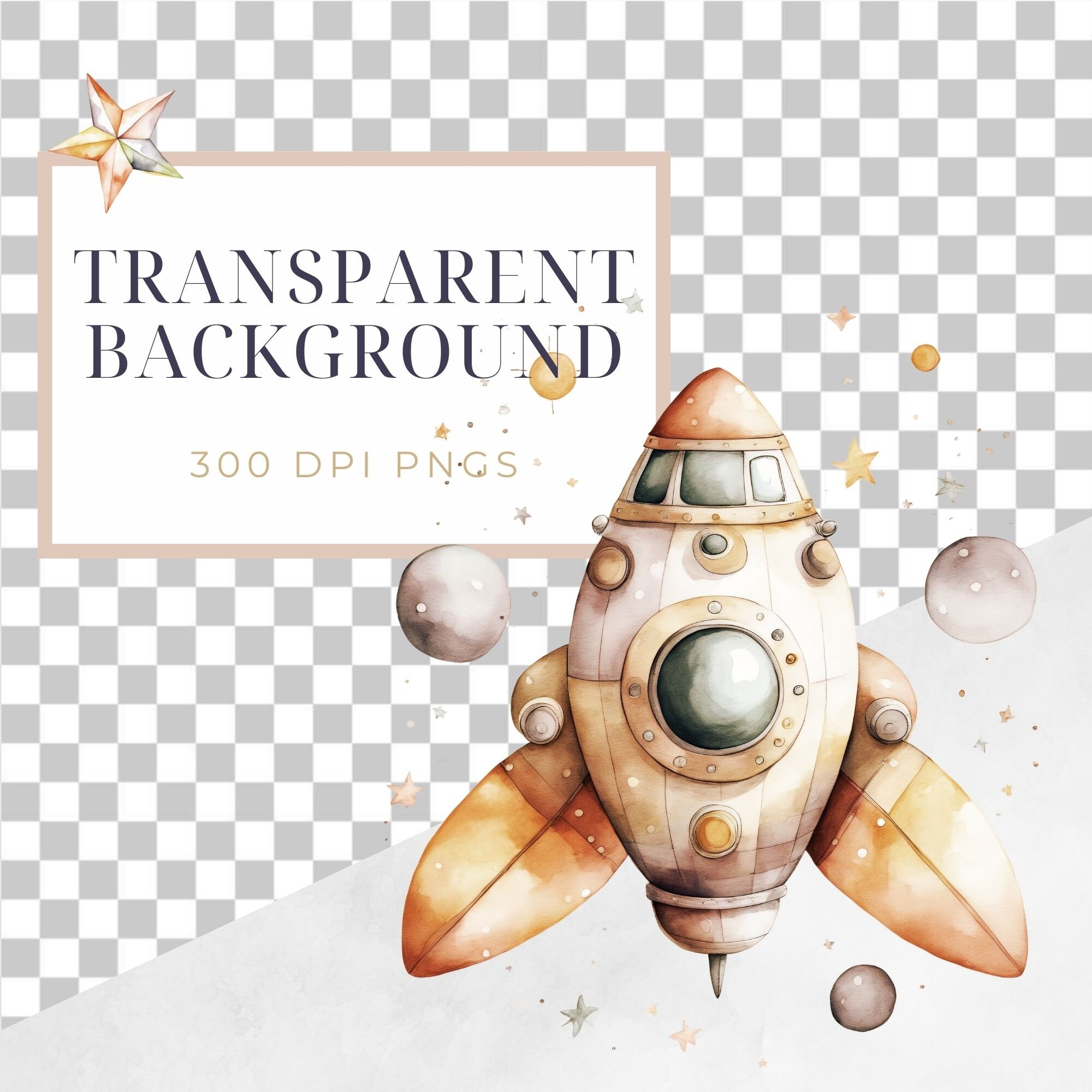 Astronaut Spaceship Planets Clipart Commercial Use Outerspace Clipart ...