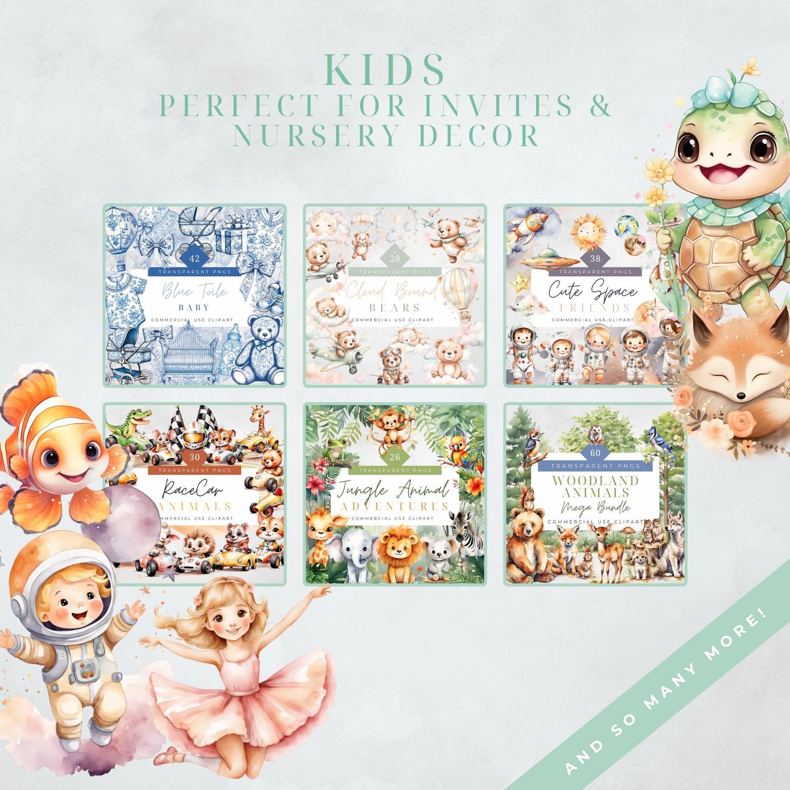 Whole Shop Bundle - Lifetime Shop Access - Mega Clipart Entire Store ...