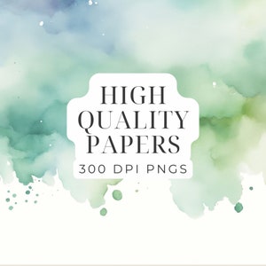 Ombre Watercolor Gradient Digital Papers Watercolor Splash Rainbow ...