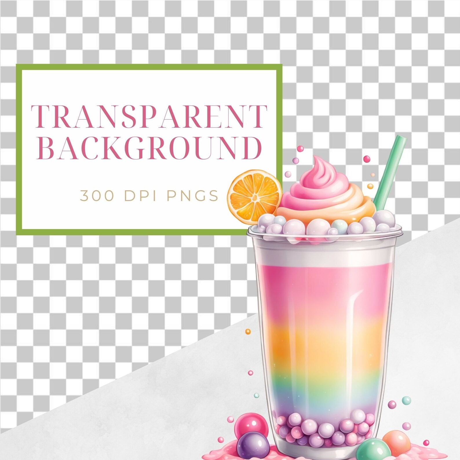 Boba Tea Clipart Milk Tea Png Bubble Tea Clipart Fruit Graphics ...