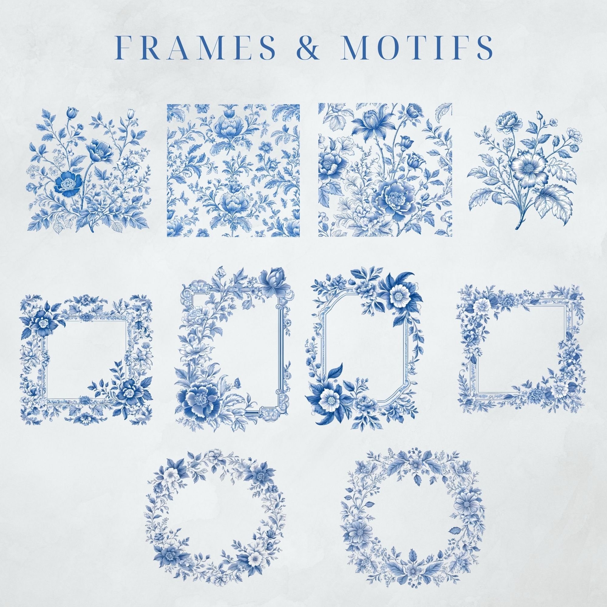 Blue Toile Clipart French Toile De Jouy Baby Boy Toy Chinoiserie ...