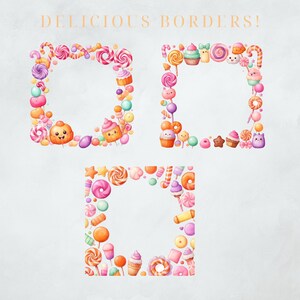 Pastel Halloween Sweets Clipart Cute Halloween Png Candyland Clipart ...