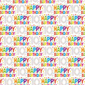 10 Years Old Birthday Wrapping Paper - Etsy UK