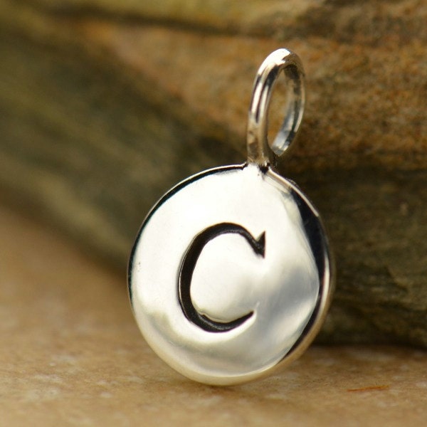 Initial Charm - Etsy
