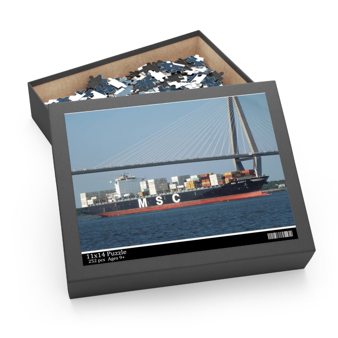 Ravenel Bridge South Carolina Charleston. Puzzle (120, 252, 500-piece ...