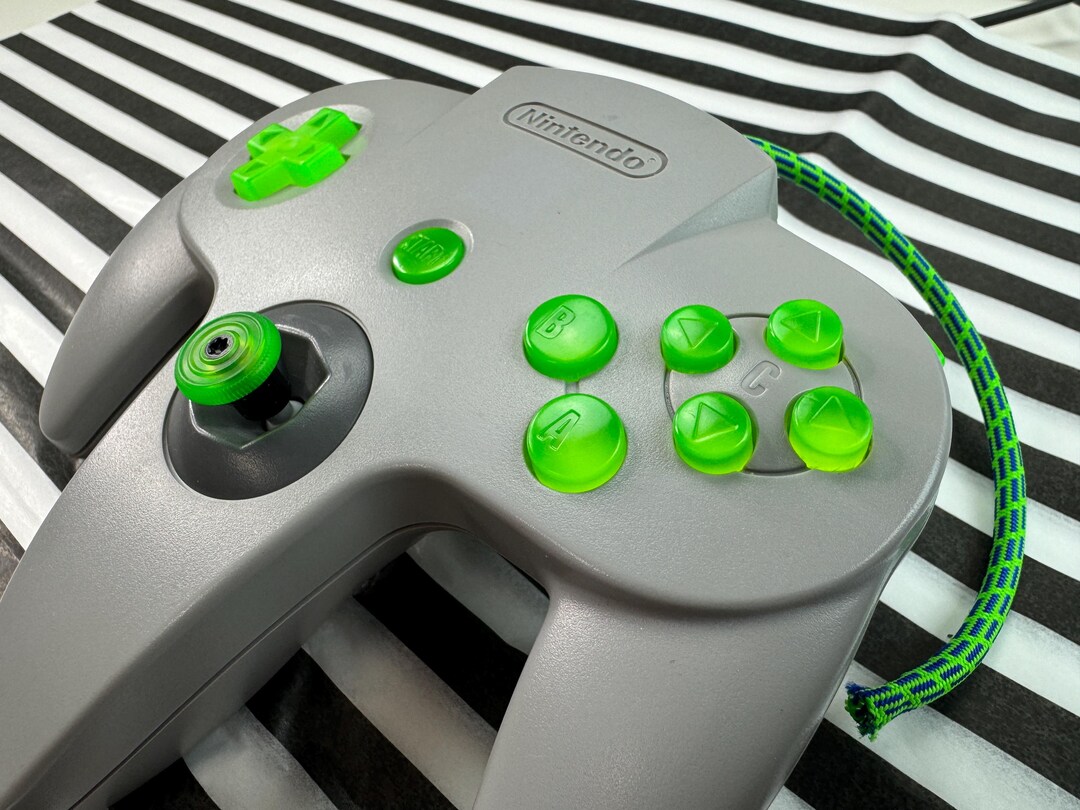 N64 "double Dare" Full Button Set With V2 Z Trigger - Etsy