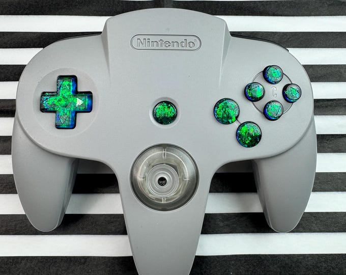 N64 “creature" Full Button Set, Color Shifting Shattered Legacy - Etsy