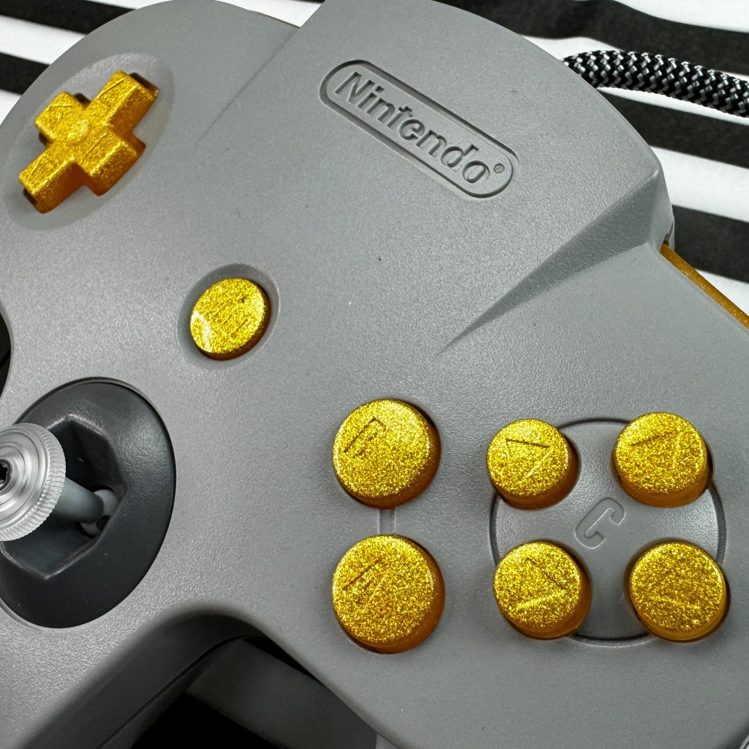 N64 gold Pp7 Full Button Set - Etsy