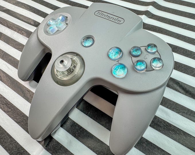 N64 “naryu’s Love" Full Button Set, Chromatic Color Shift - Etsy