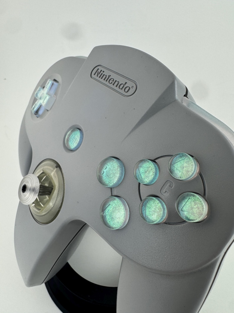 N64 “rosalina" Full Button Set, Clear With Color Shift - Etsy