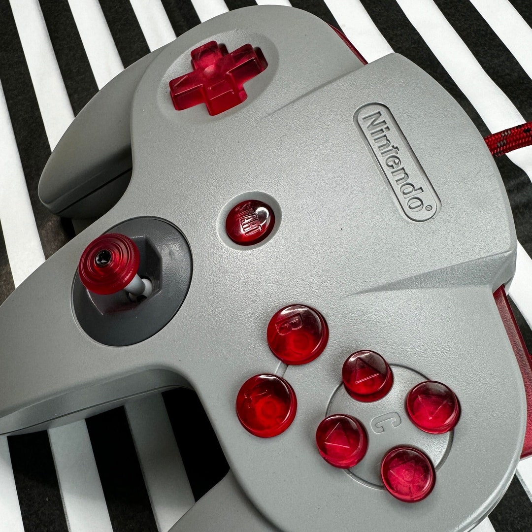 N64 "stone of Fire" Full Button Set, Clear Red - Etsy
