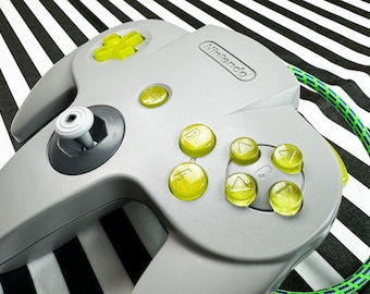N64 "stone of Fire" Full Button Set, Clear Red - Etsy