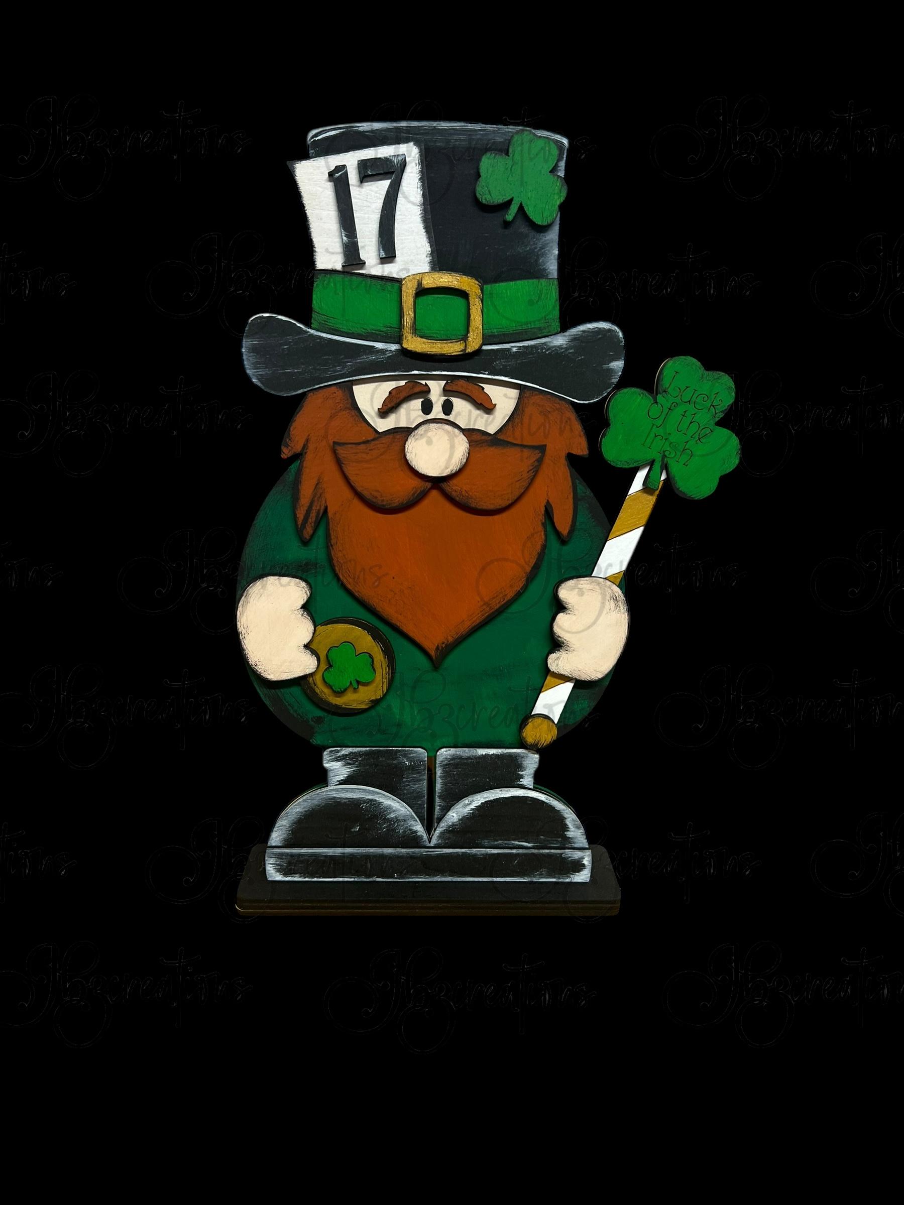 Leprechaun Decor St. Patrick's Day Decor Shamrocks & Leprechaun Shelf ...