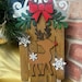 Reindeer Christmas Decor Rudolph the Reindeer Sled Sign Reindeer Sleigh ...