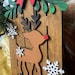 Reindeer Christmas Decor Rudolph the Reindeer Sled Sign Reindeer Sleigh ...