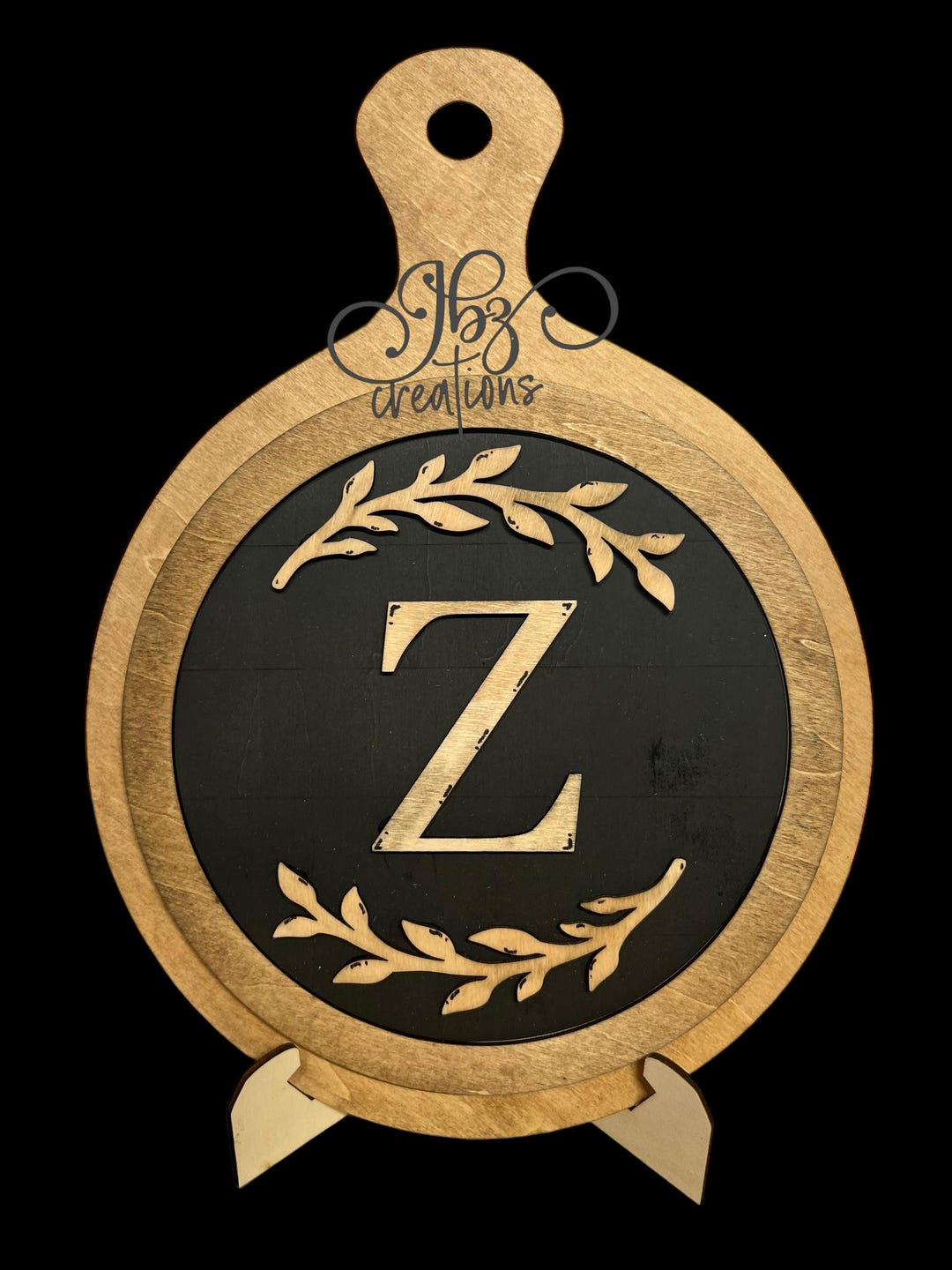 Interchangeable Round Bread Board Comes With the Monogram Circle Insert ...