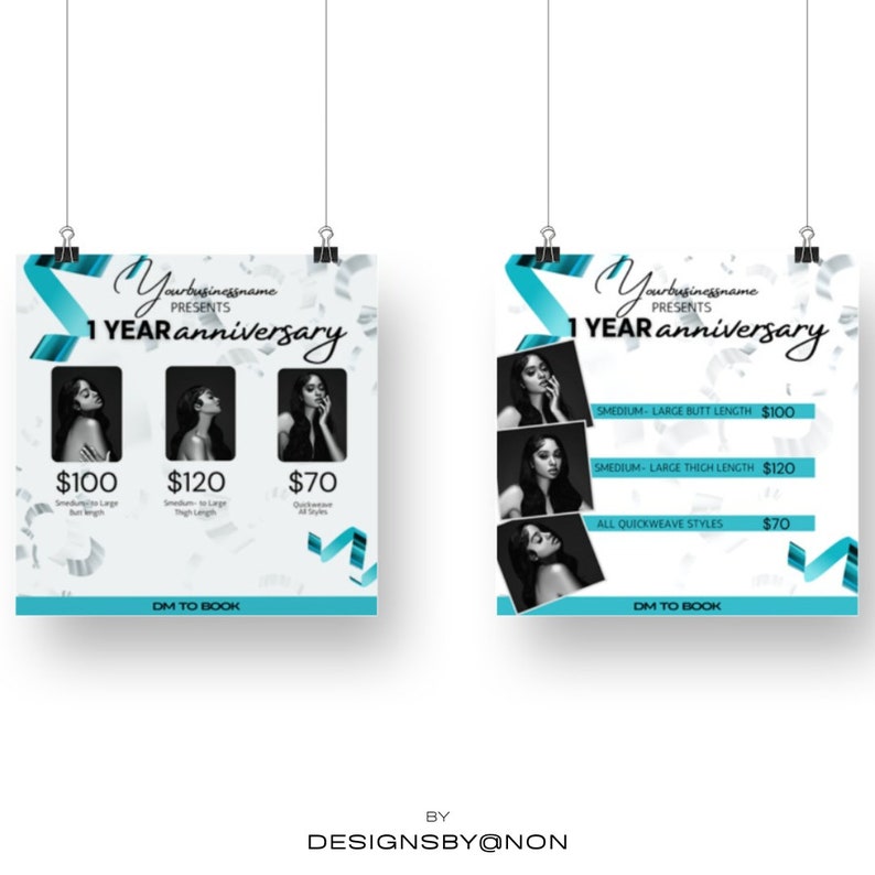 First Anniversary Sale Flyer, DIY Flyer Design, One Year Celebration ...