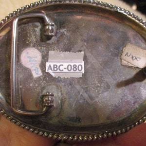 Quality COWBOY BULL DOGGING Western Belt Buckle Marked 489 Dollars ...