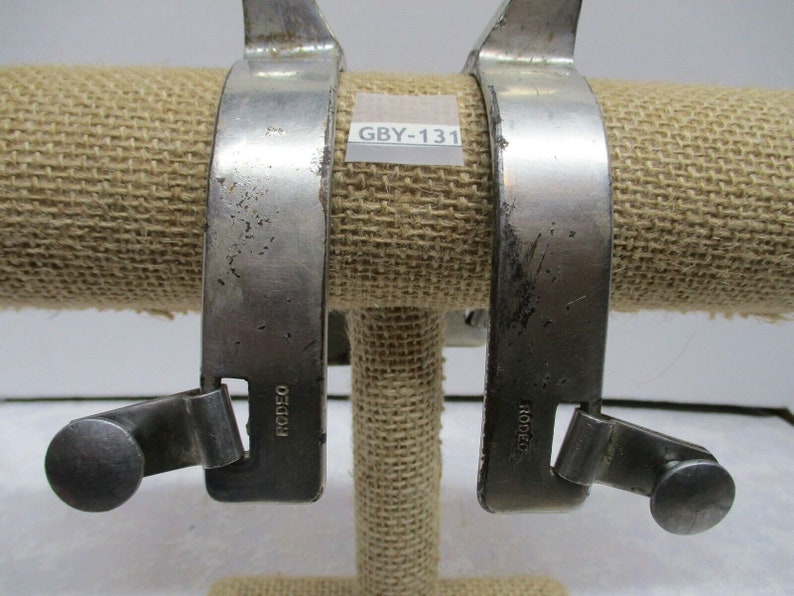 Vintage RODEO Fully HAND ENGRAVED Full Size Men's Riding Cowboy Spurs ...