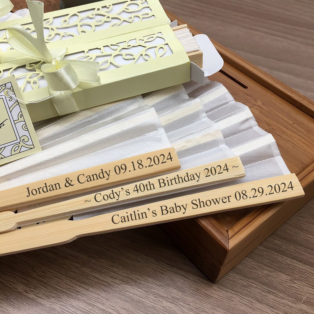 Personalized Wedding Hand Fans, Gift for Engagement,bridal Gifts, Party ...