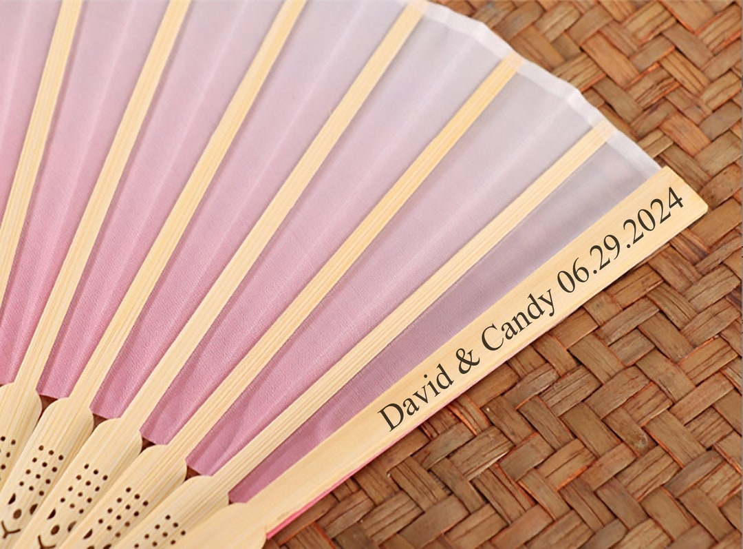 Personalized Wedding Hand Fans, Gift for Engagement,bridal Gifts, Party ...