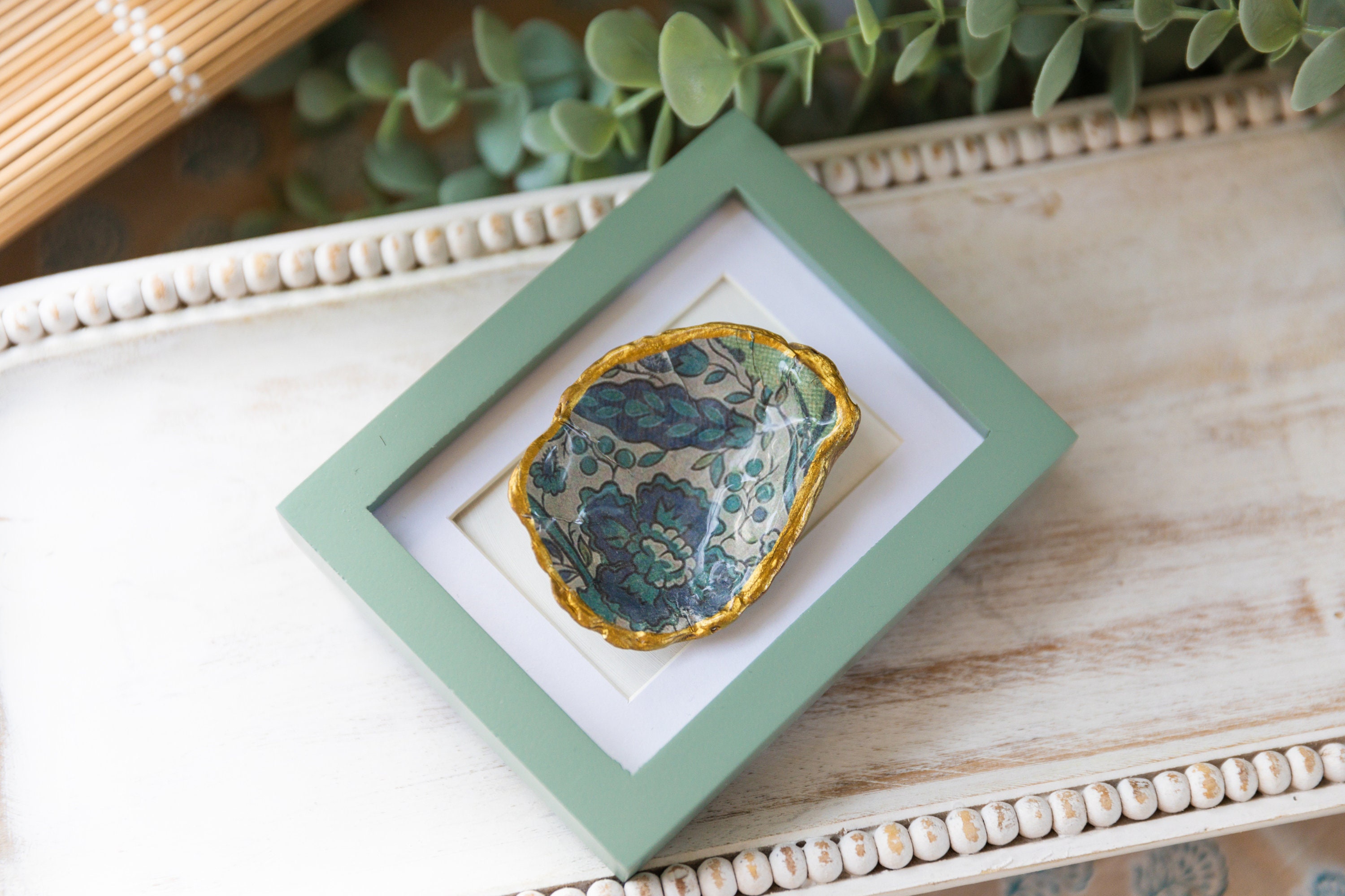 Handmade Oyster Shell Art Decor Gift - Etsy