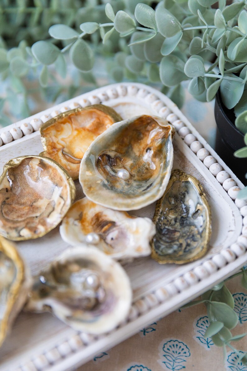 Handmade Natural Chesapeake Bay Oyster Shell Trinket Dish Jewelry Dish ...