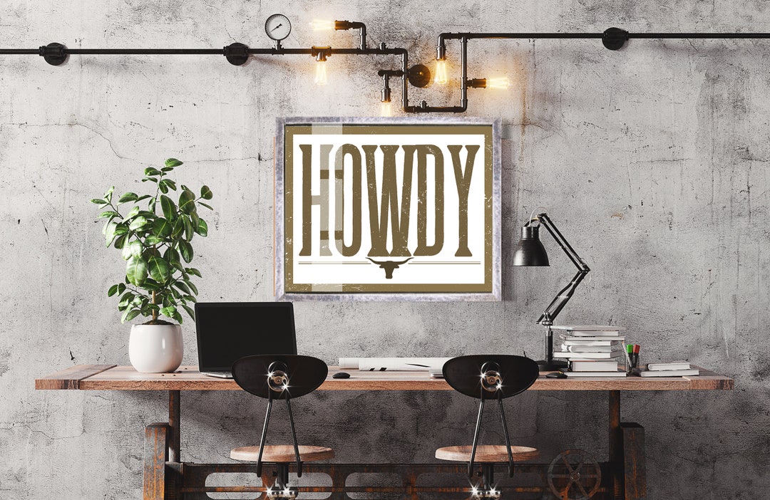 Howdy Digital Download 20"x16" Max | Howdy Printable | Howdy PDF ...