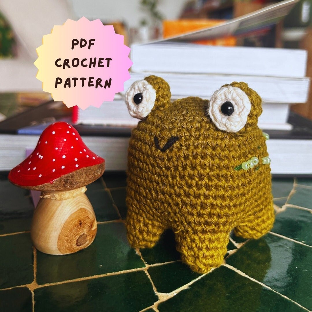 Cute Frog Crochet Pattern, Amigurumi Crochet PATTERN Frog Toy, Pattern ...