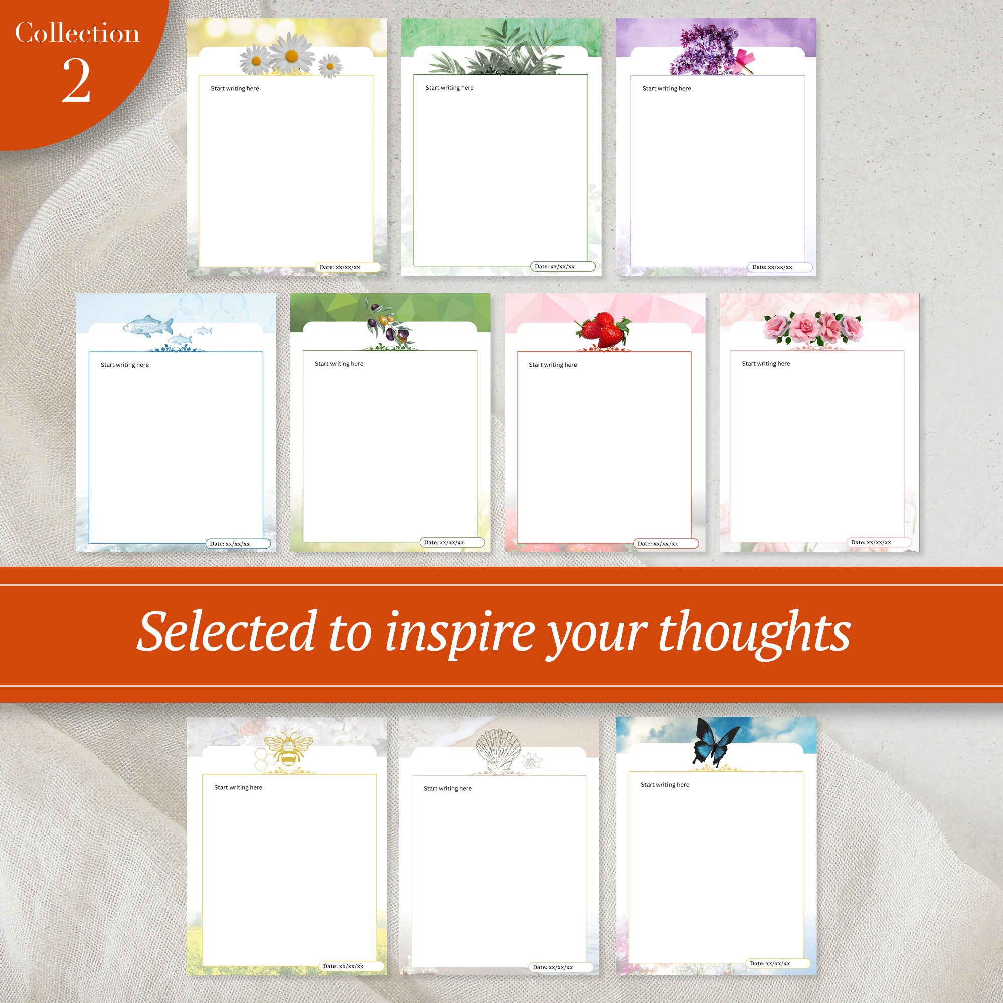 Collection 2, Easy, Editable, Digital Journal, Beautiful Nature Images ...