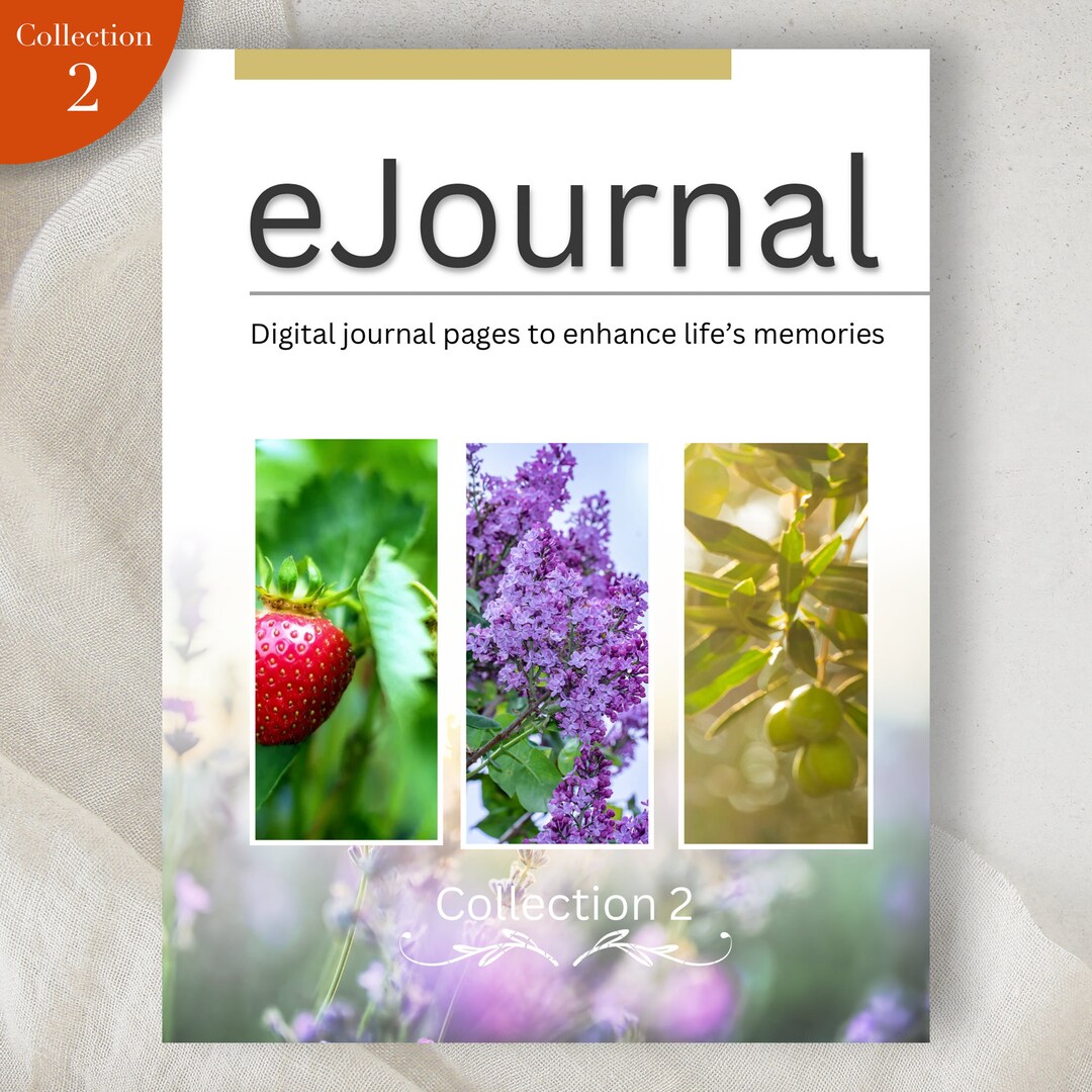 Collection 2, Easy, Editable, Digital Journal, Beautiful Nature Images ...