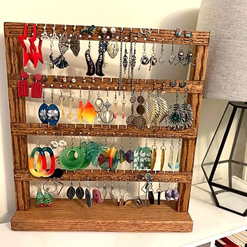 Wood Table Top Jewelry Box - Etsy