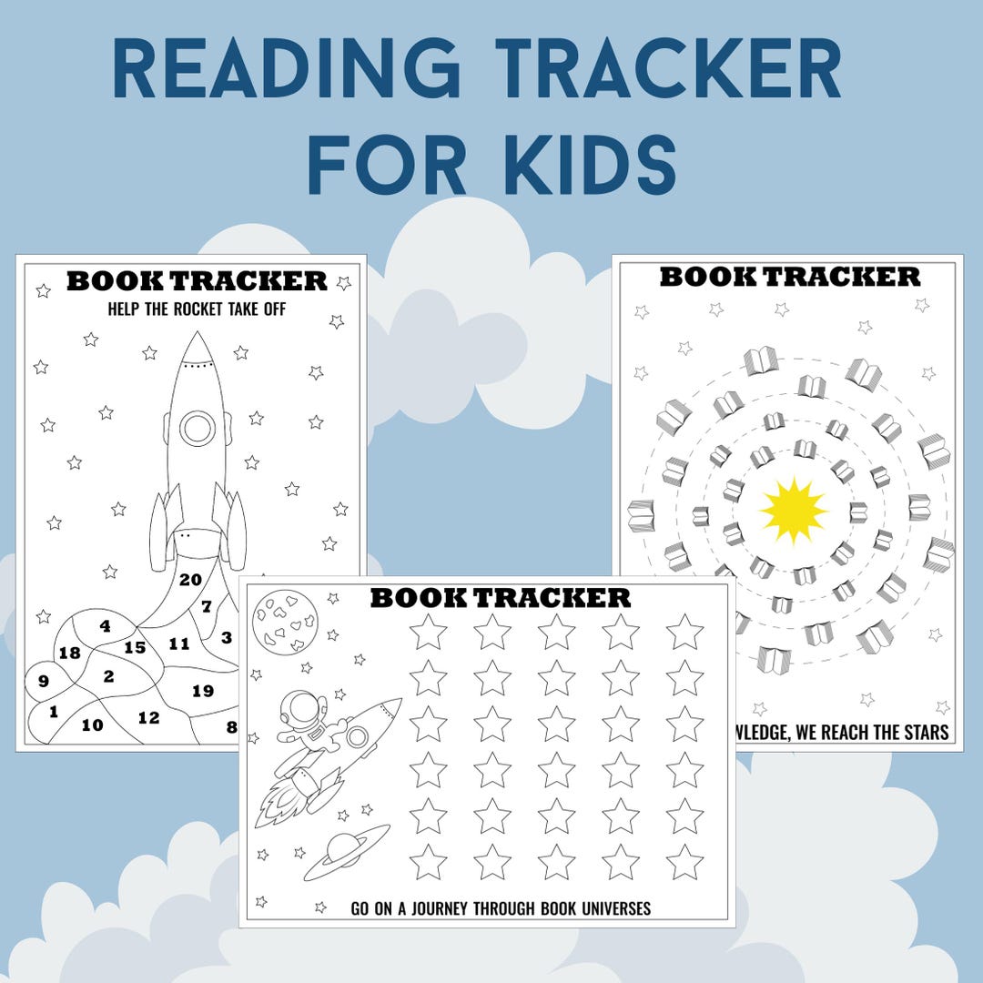 Colorful Kids Reading Tracker - Printable Reading Log & Book Tracker ...