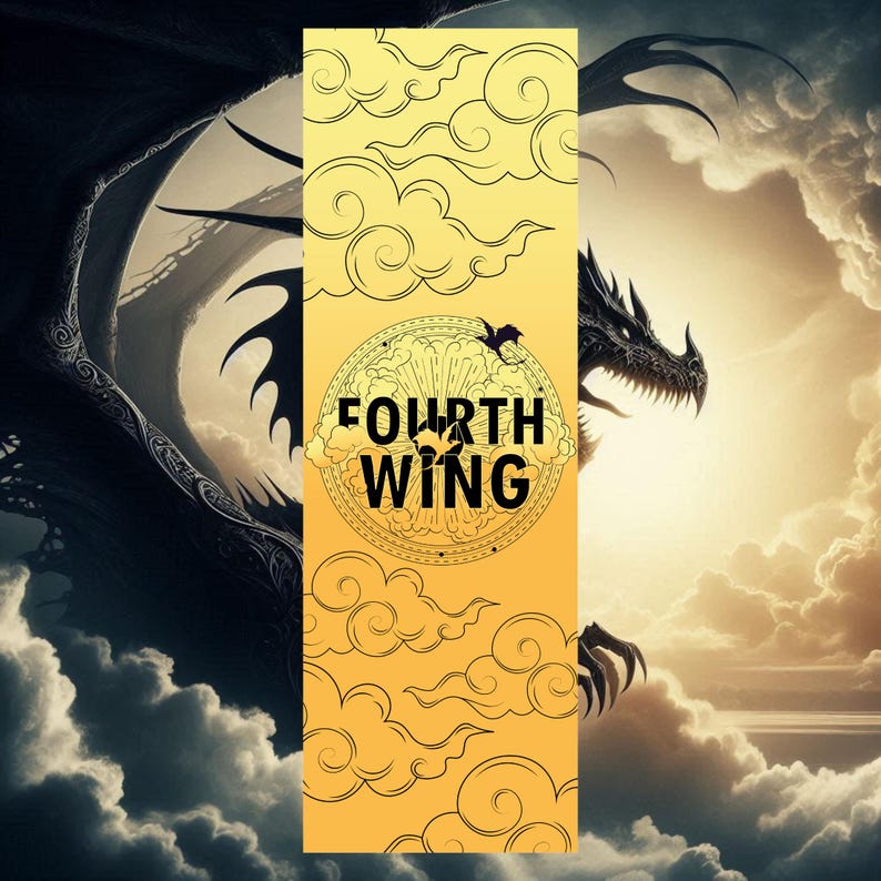 Printable Bookmarks -the Fourth Wing - Iron Flame - Gift for Book ...