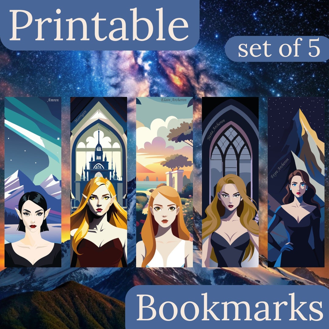 Printable Bookmarks 26 Acotar Series Gifts for Book Lovers Sarah J ...