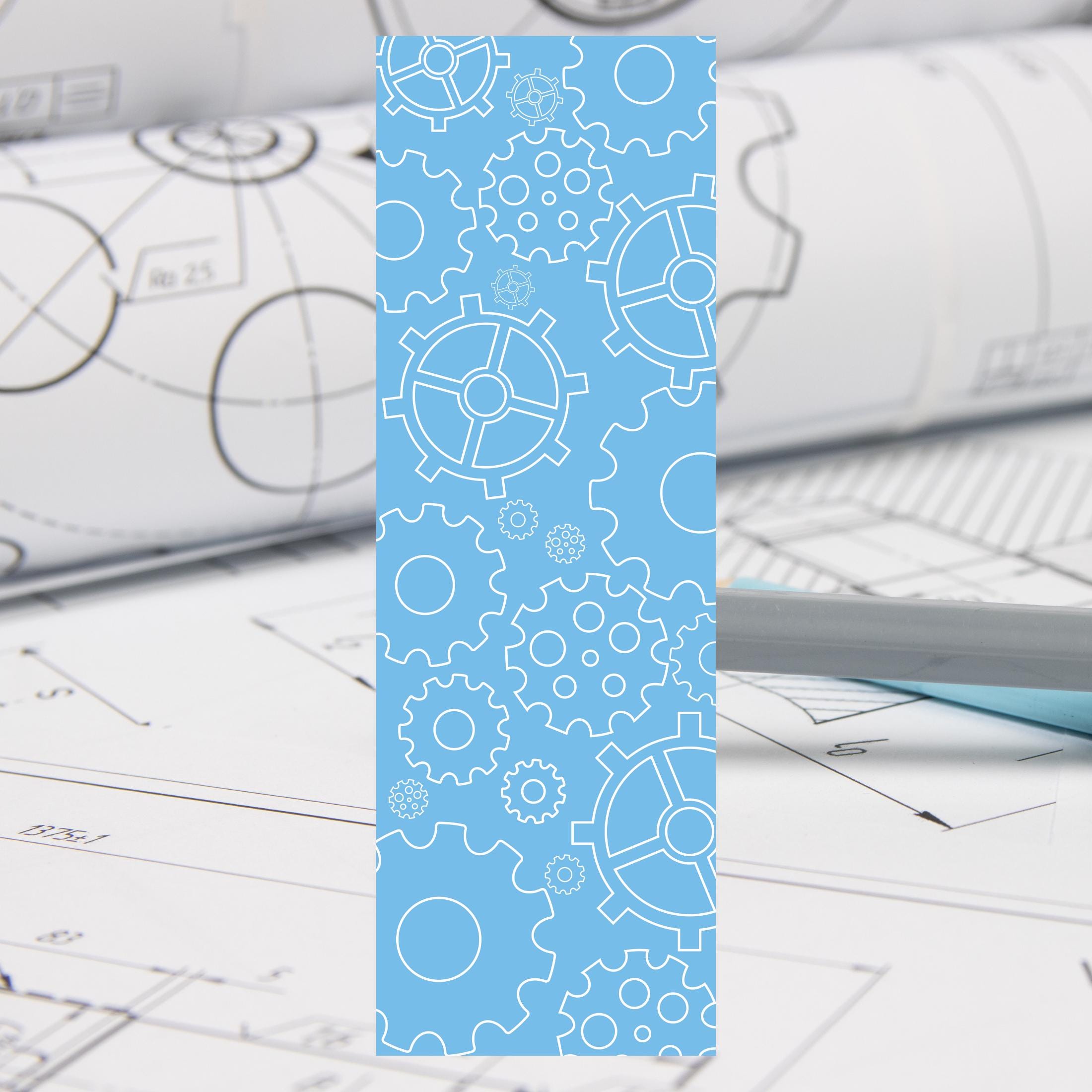 Steampunk Bookmark Gear Design Mechanical Art Printable Bookmark ...