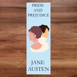 Pride and Prejudice Printable Custom Bookmarks - Elizabeth Bennet ...