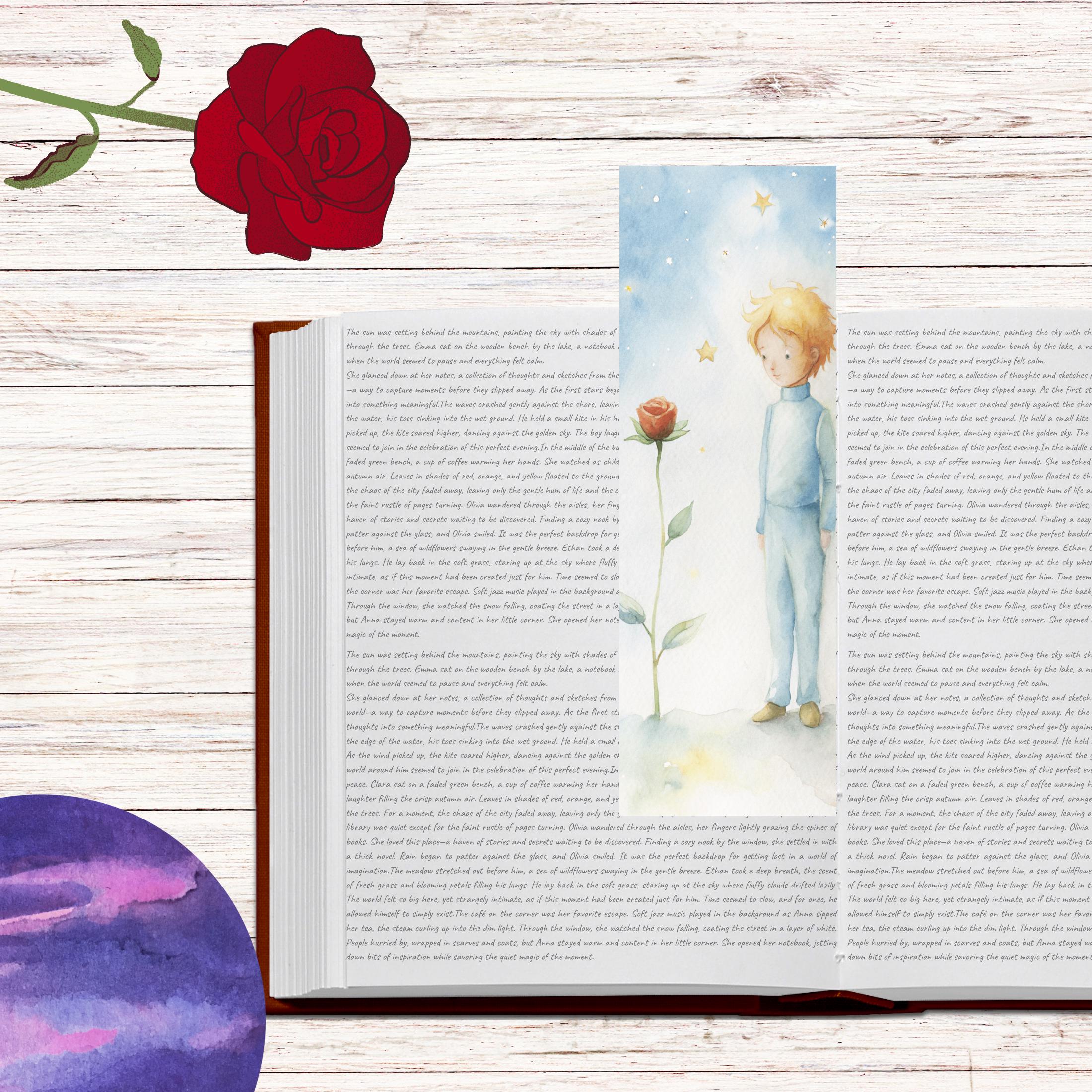 Set of 10 Printable Bookmarks "the Little Prince" for Valentine's Day ...