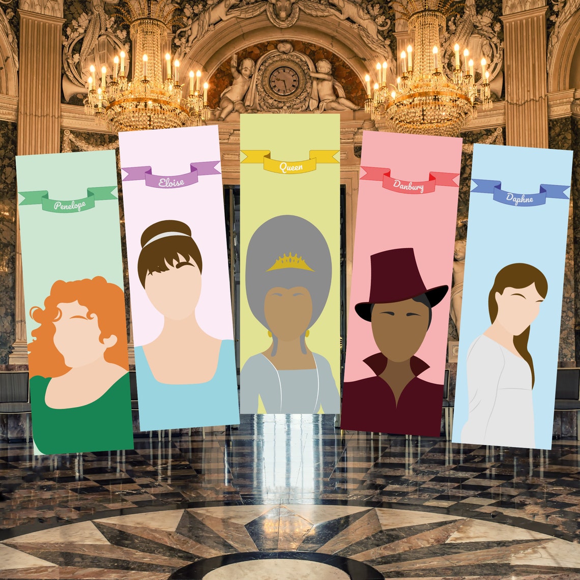 Digital Bookmarks 26 Bridgerton Series Characters Instant Print Perfect ...