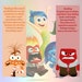 Digital Bookmarks 2*6 - Inside Out Emotions Set of 10 - Perfect Gift for Pixar Fans - PNG, PDF ...