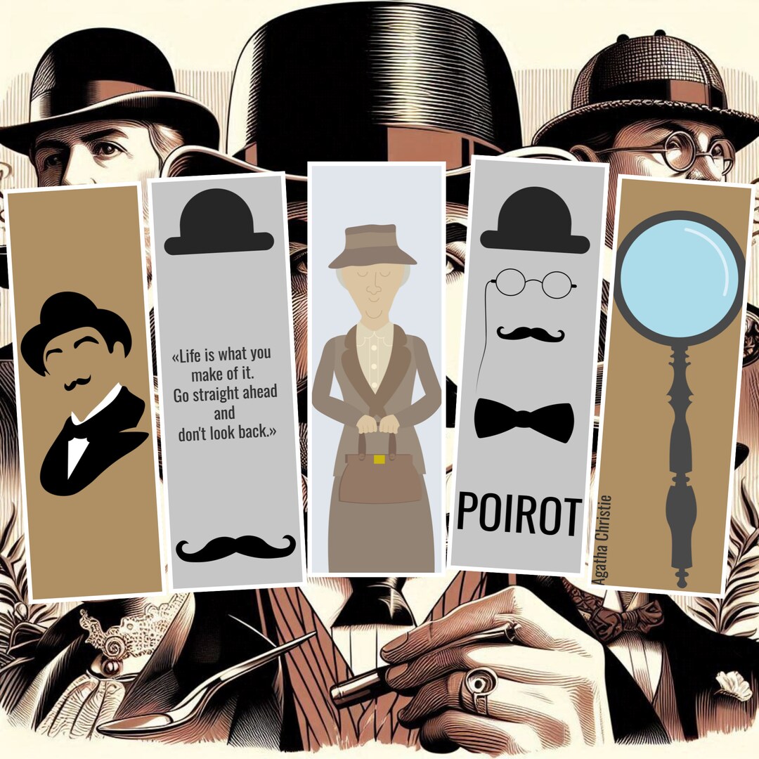 Digital Bookmarks 2*6 - Agatha Christie Collection - Perfect Gift for ...