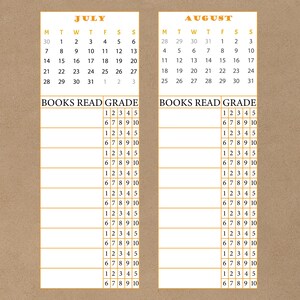 2025 Monthly Bookmark Calendar - Printable Tracker Set With Reading ...